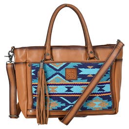 STS Ranchwear Women's Satchel Aztec Needlepoint Purse