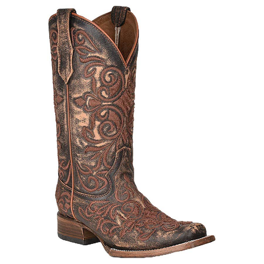 Circle G Boots Women's Square Toe Embroidered Boots