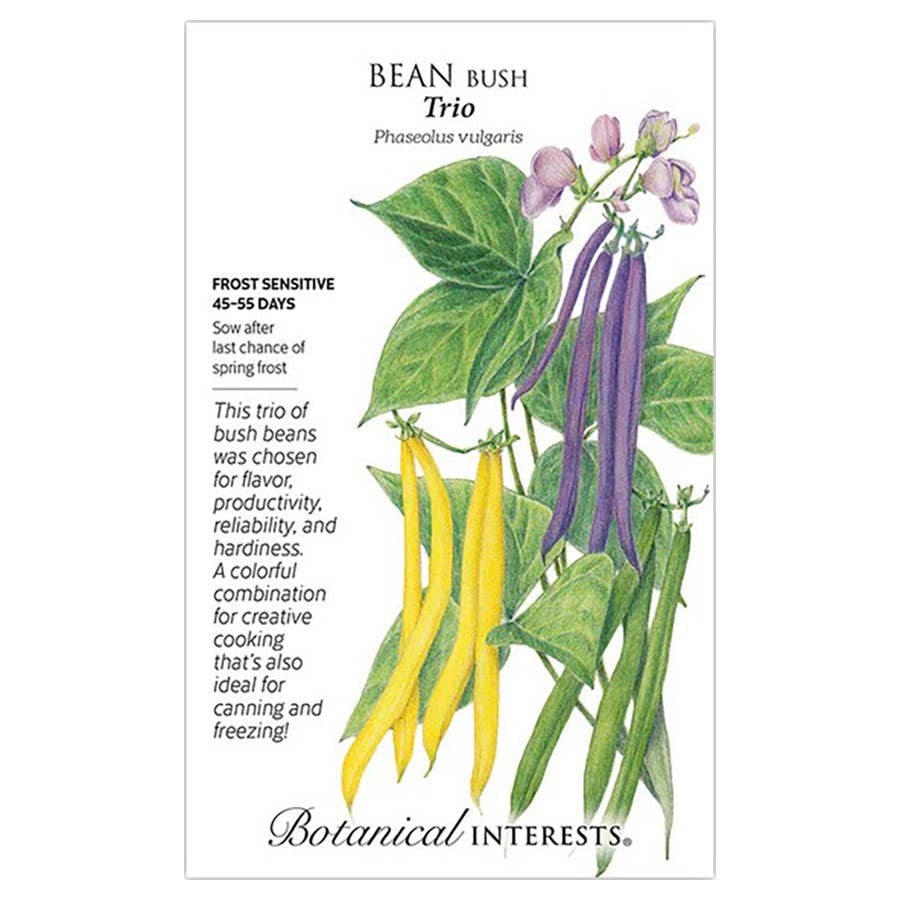Botanical Interests Bean Bush Trio Blend Seeds
