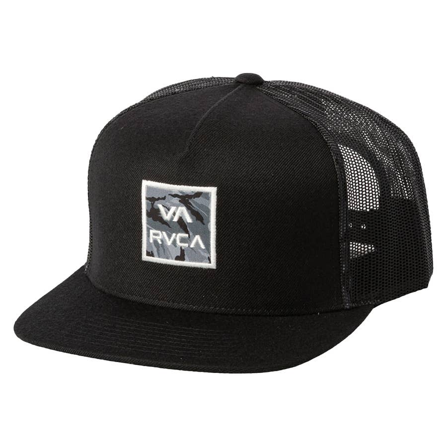 RVCA Men's VA All The Way Print Trucker Cap