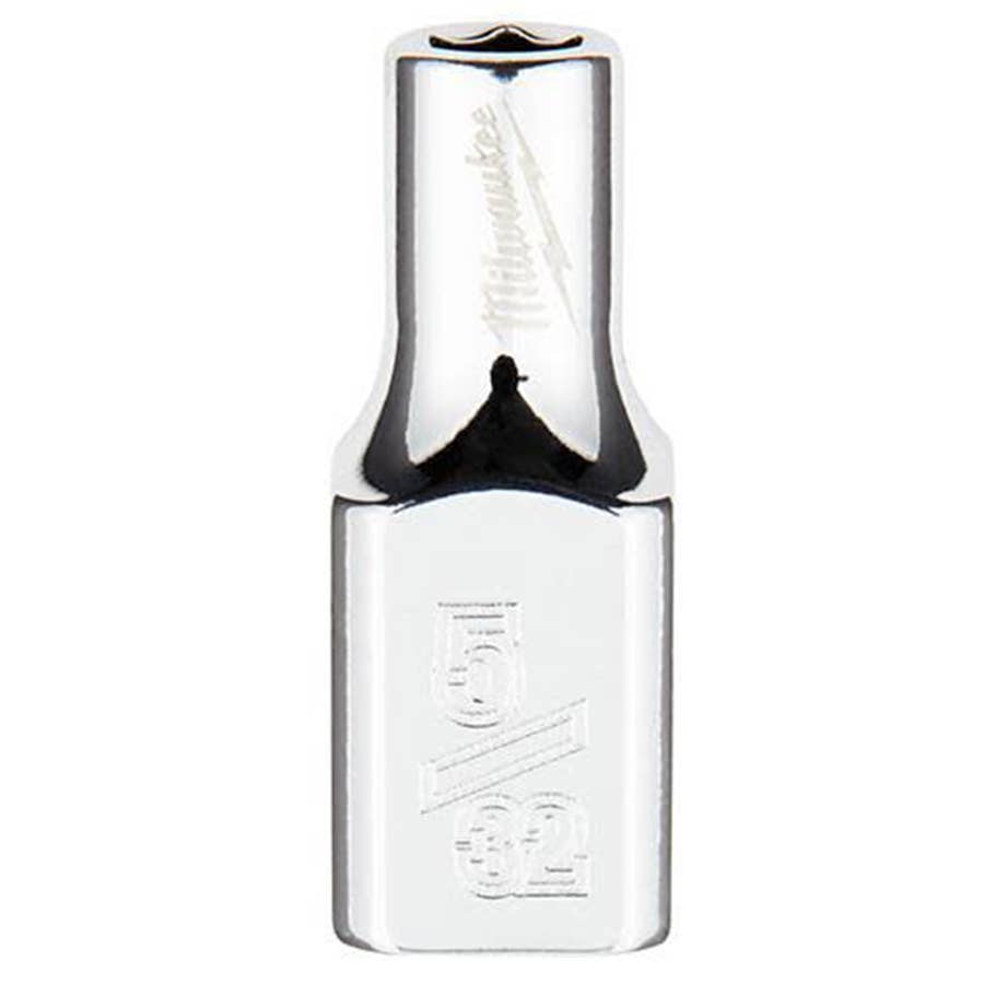 Milwaukee SAE 1/4" Drive 6 PT Socket with FOUR FLAT Sides