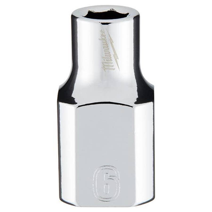 Milwaukee Metric 3/8" Drive 6 PT Socket with FOUR FLAT Sides