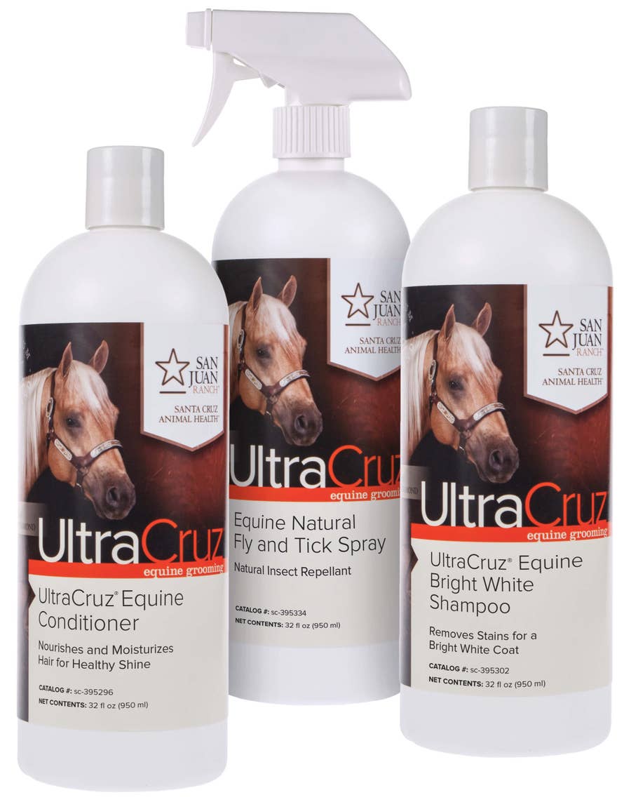 UltraCruz Equine Natural Fly & Tick Spray - 32 oz