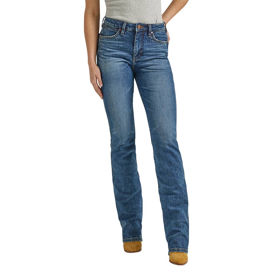 Wrangler Women's Retro High Rise Slim Bootcut Jeans