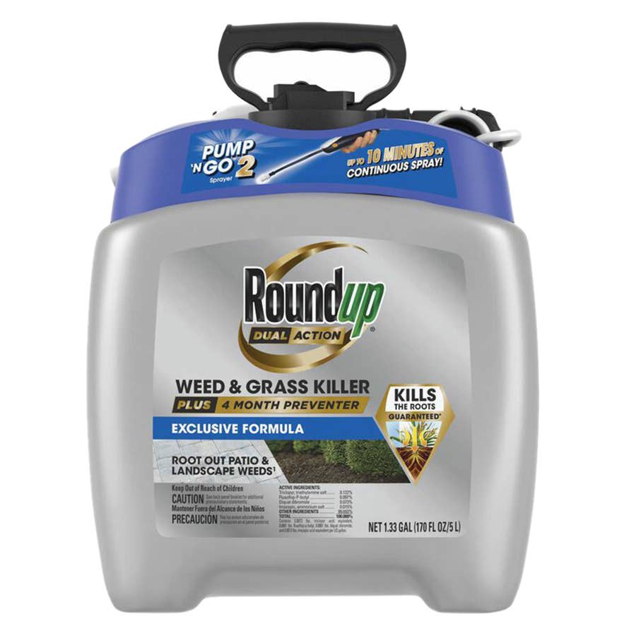 Roundup Dual Action Weed & Grass Killer Plus 4M Preventer RTU Pump 'N Go