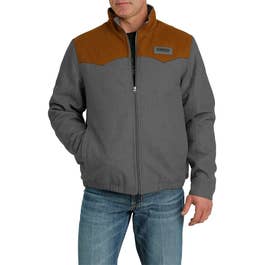 Cinch Men's Concealed Carry Poly Wool Full Zip Western Yokes Jacket