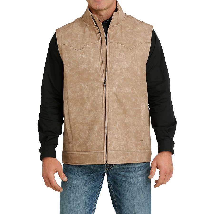 Cinch Men's Concealed Carry Western Yokes Full Zip DWR Vest