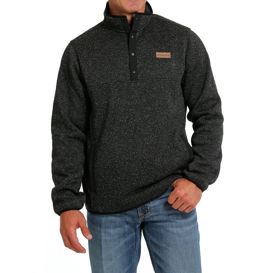 Cinch Men's Sweater Knit 1/4 Snap Pullover