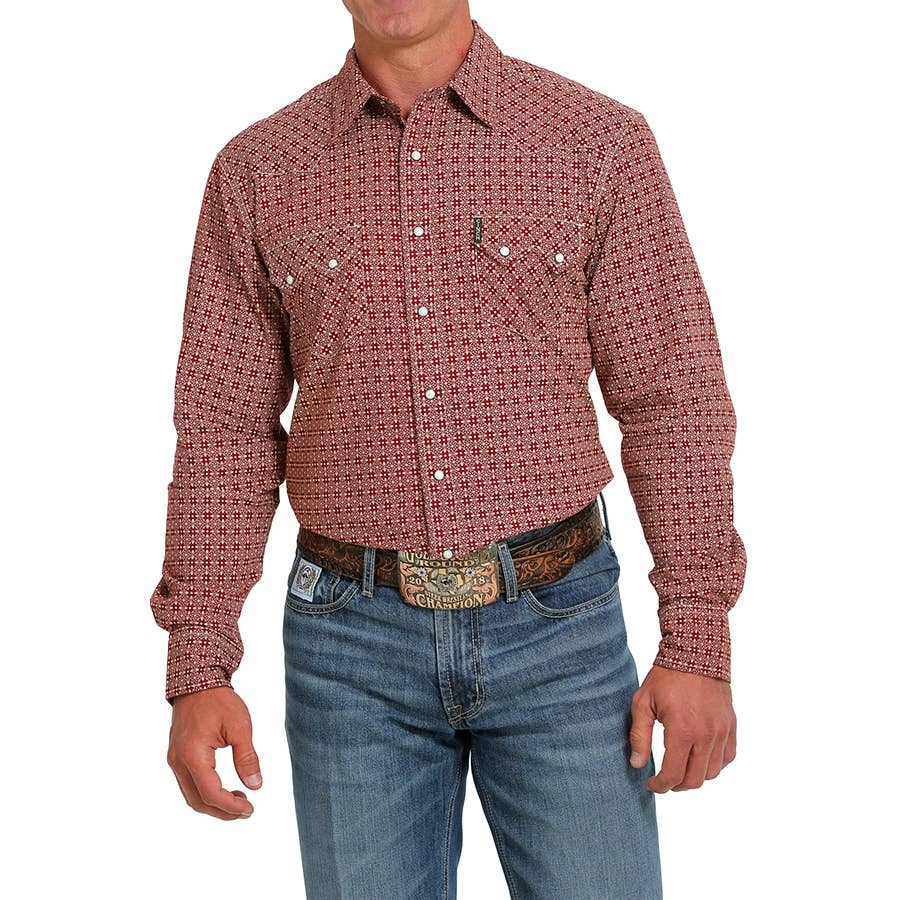 Cinch Men's Long Sleeve Modern Fit Snap Contrast Top Stitch Western ...