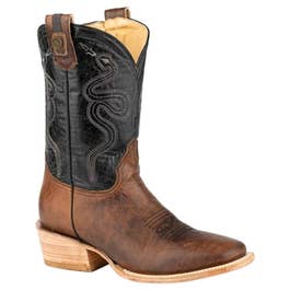 Roper Men's Ride Em' 11" Square Toe Concealed Carry System Leather Boots