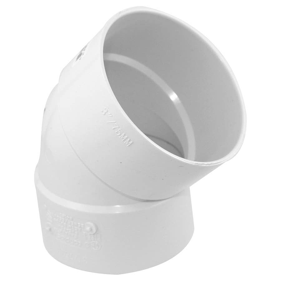 Canplas PVC Sewer & Drain 45° Elbow