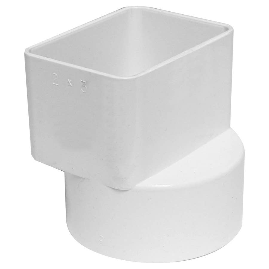 Canplas PVC Sewer & Drain Flush Downspout Adapter