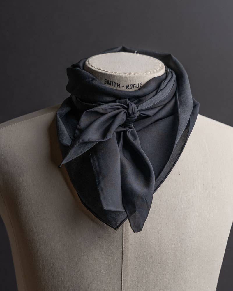 Smith + Rogue Unisex Wild Rag Plain Jane 36" - Pirate Black