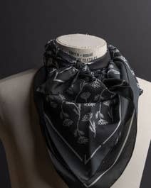 Smith + Rogue Unisex Wild Rag Bitteroot - Pirate Black 36" - Blue