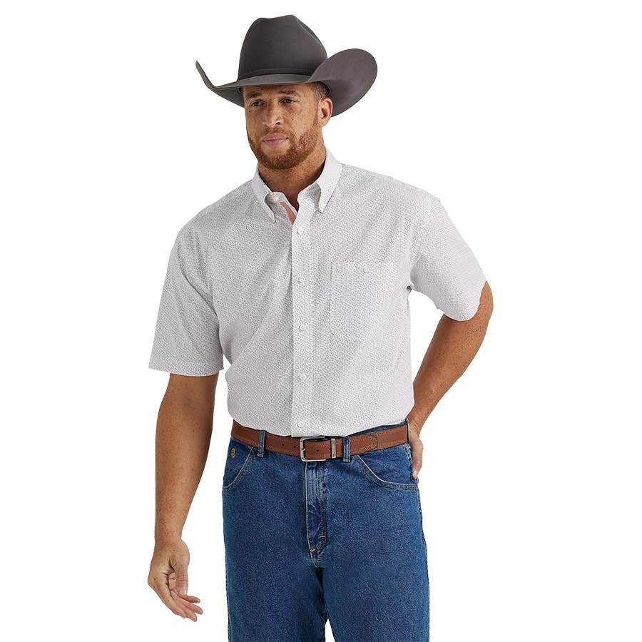 Wrangler Men's Short Sleeve George Strait One Pocket Shirt