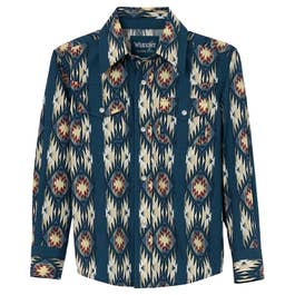 Wrangler Boy's Long Sleeve Checotah Shirt