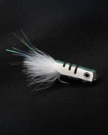 Blue Line Co Poppin Minnow For Bass - White Barred
