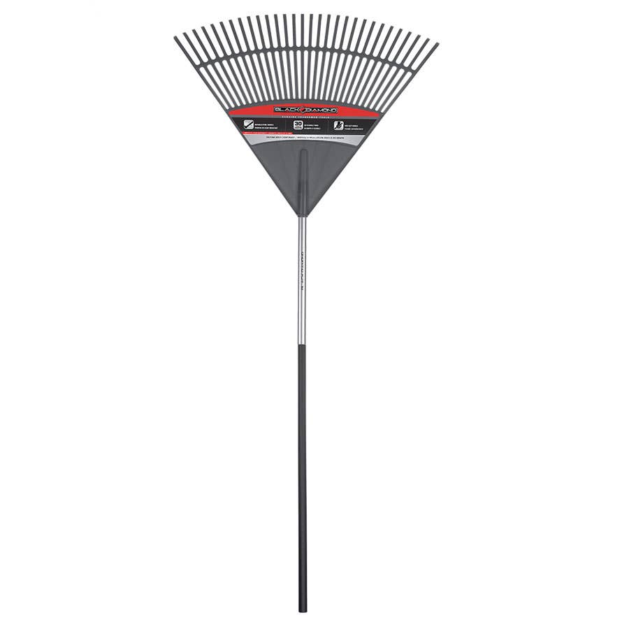 Black Diamond 30T Poly Leaf Rake w/Steel Handle - 48"