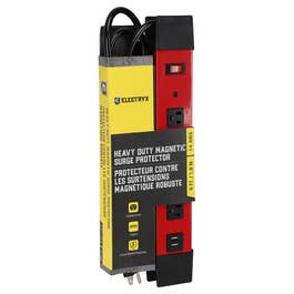 Electryx 5-Outlets Heavy Duty Magnetic Surge Protector with Cord