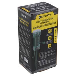 Electryx 6-Outlets Outdoor Power Stake with Photocell Timer