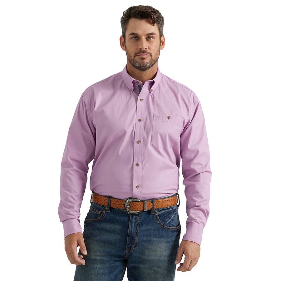 Wrangler Men's George Strait Collection One Pocket Long Sleeve Shirt