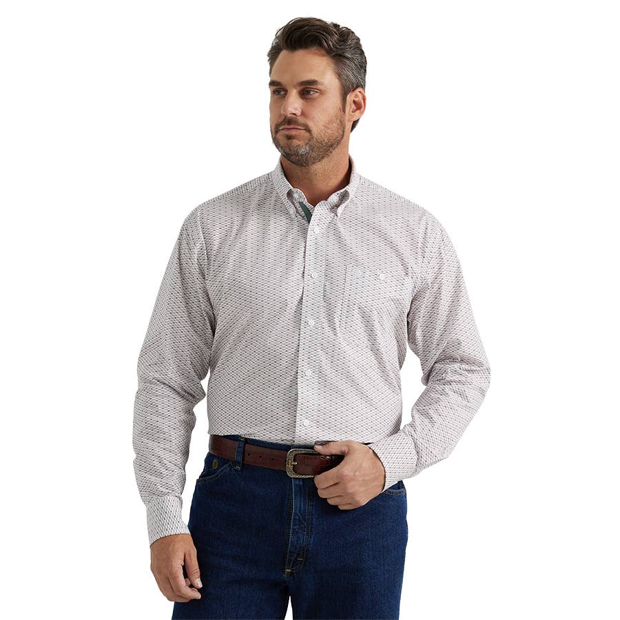 Wrangler Men's George Strait Collection One Pocket Long Sleeve Shirt