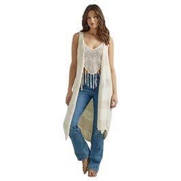 Wrangler Women's Crochet Duster