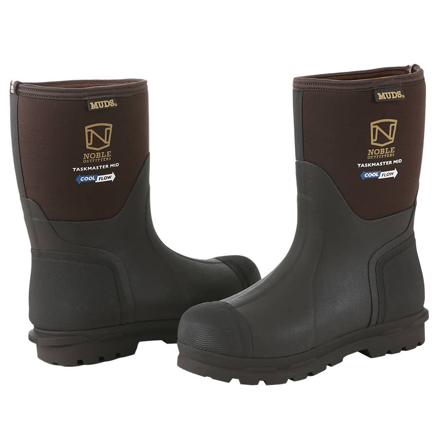 Noble Outfitters Men's MUDS Taskmaster Cool-Flow Mid 12" Boots