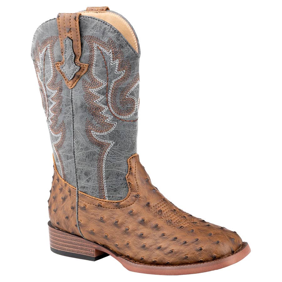 Roper Big Boy's Ostrich Vamp Boots