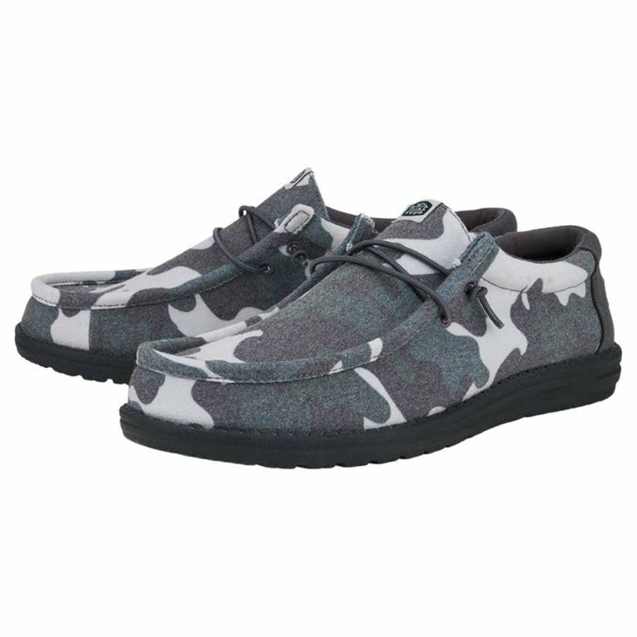 Hey Dude Men's Wally Washed Camo Shoes