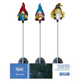 Alpine Solar Gnome Stake w/LED