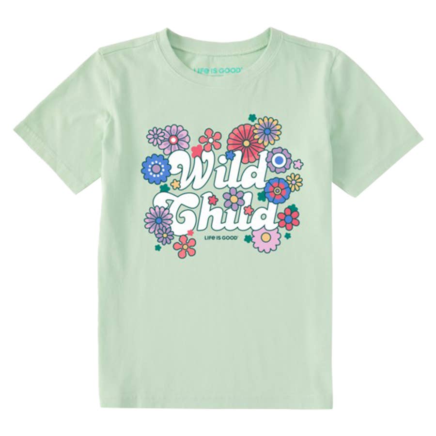 Life is Good Girl's Hippy Wild Child Short Sleeve T-Shirt