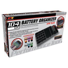 Performance Tool Battery Organizer 104 Slots