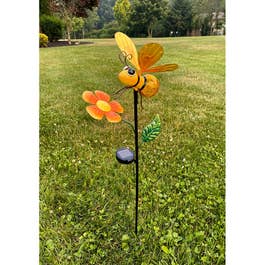 Marshall Home and Garden Solar Glow Bee Stake