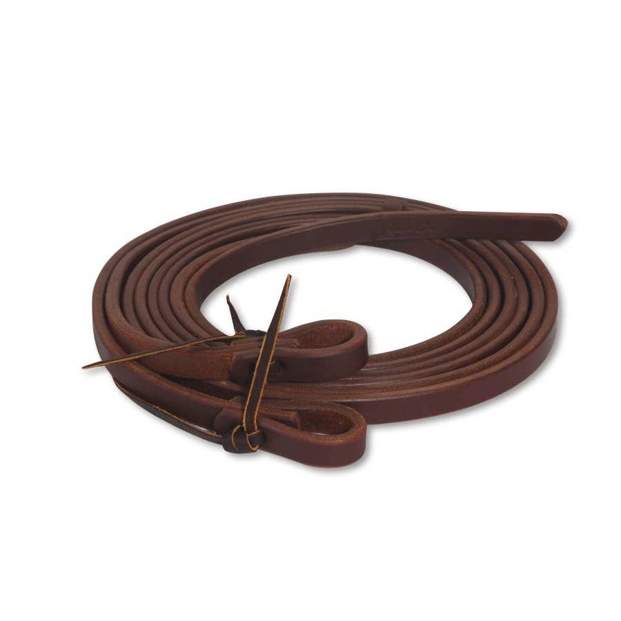 Ranch Heavy Oil Harness Leather Split Reins - 5/8"