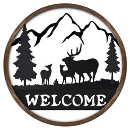 Backyard Expressions Welcome Sign