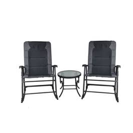 Backyard Expressions Patio Set - Rockers w/Table - 3pc