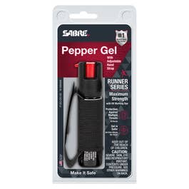 Sabre Gel Pepper Spray with Adjustable Reflective Hand Strap