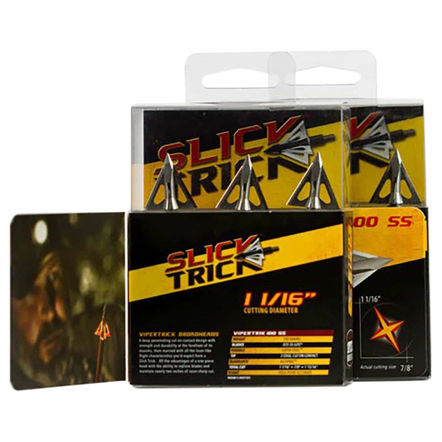 Slick Trick Pro Series Vipertrick Stainless Steel Broadhead