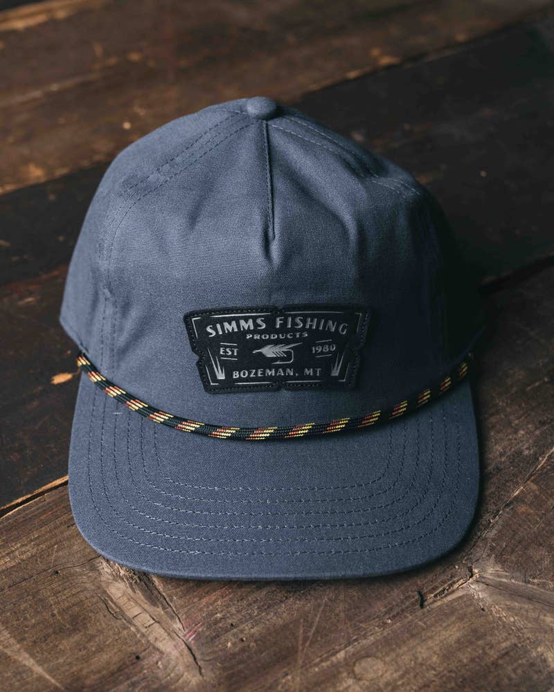 Simms Unisex Double Haul Rope Cap - Dark Gunmetal - One Size Fits All