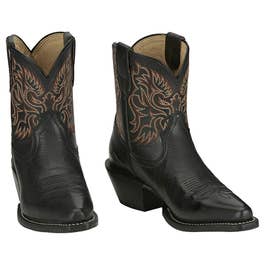 Justin Women's Isabella Coal 7" Snip Toe Western Boots