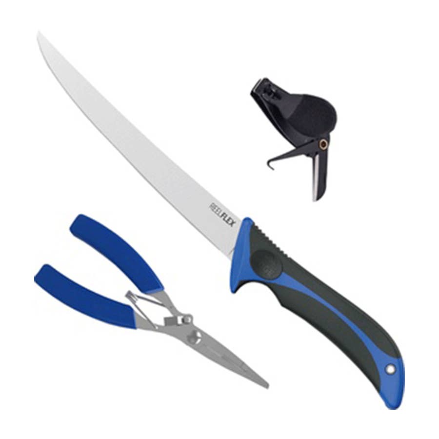 Outdoor Edge Reel Flex™ Fillet Knife with Sheath, Pliers, Nipper - 7.5 ...