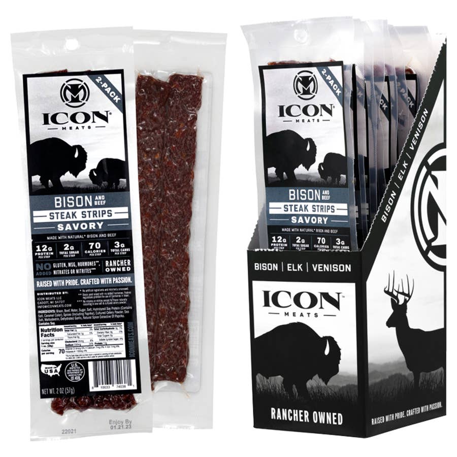 Icon Meats Bison & Beef Steak Strips