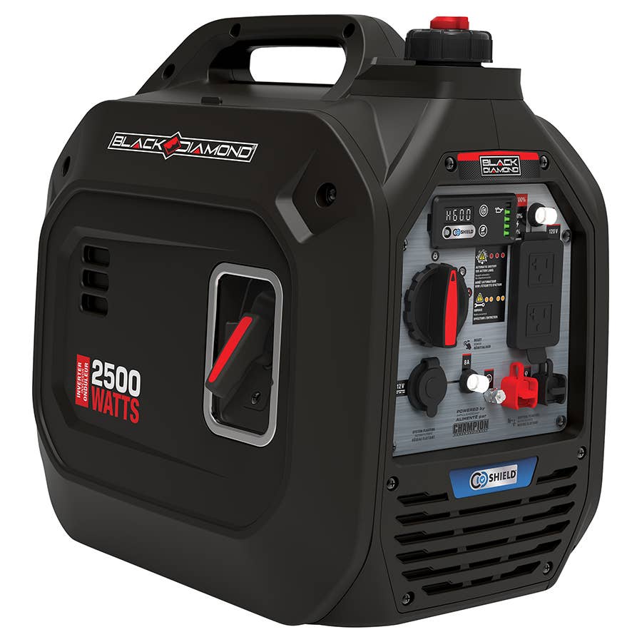 Black Diamond 2500 w Inverter Generator with CO Shield