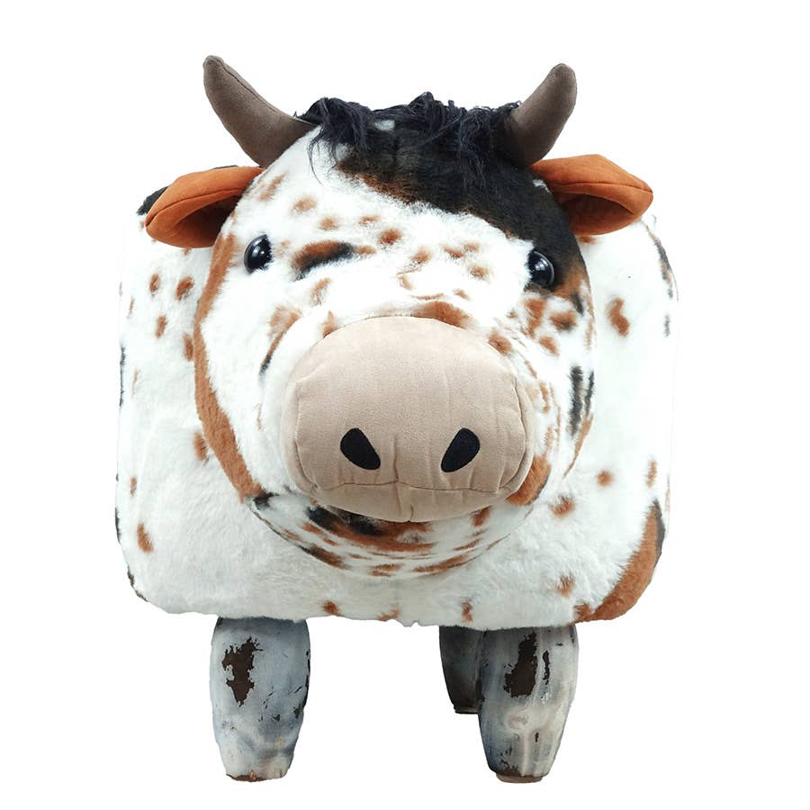 Alpine Farm Cow Foot Stool