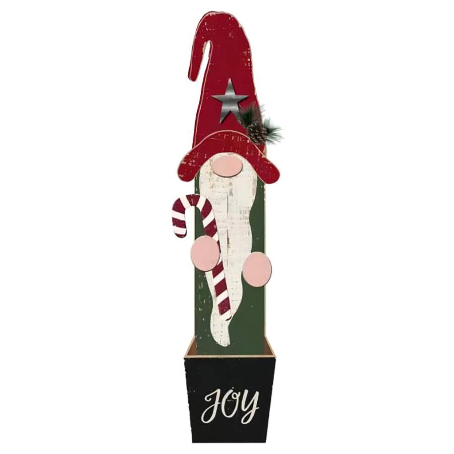 Backyard Expressions Christmas Gnome Porch Planter