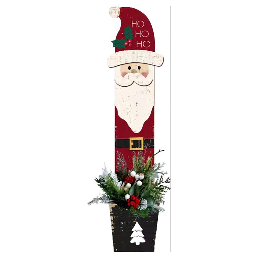 Backyard Expressions Santa Porch Planter