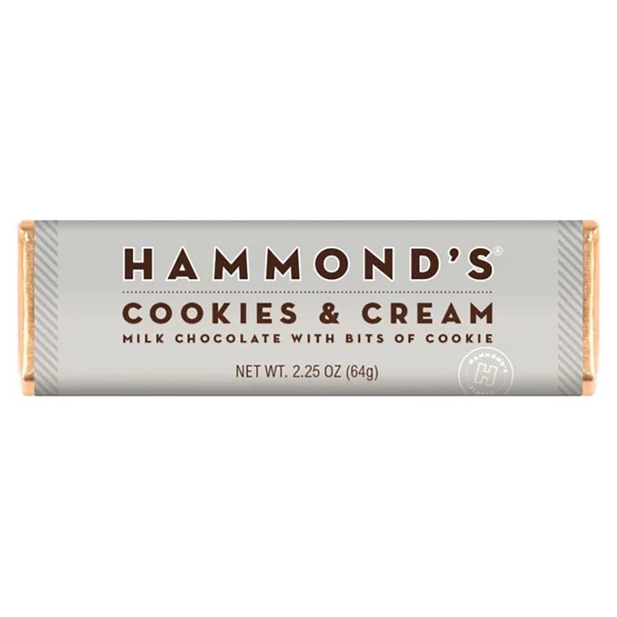 Hammond's Candies Milk Chocolate with Cookies and Cream Candy Bar