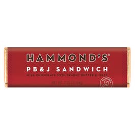 Hammond's Candies Milk Chocolate with Peanut Butter and Jelly Candy Bar