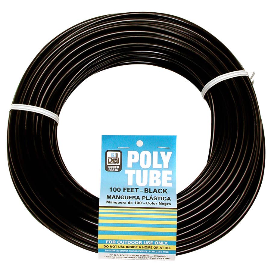 Dial Polyethylene Tube - Black - 1/4"" x 50'